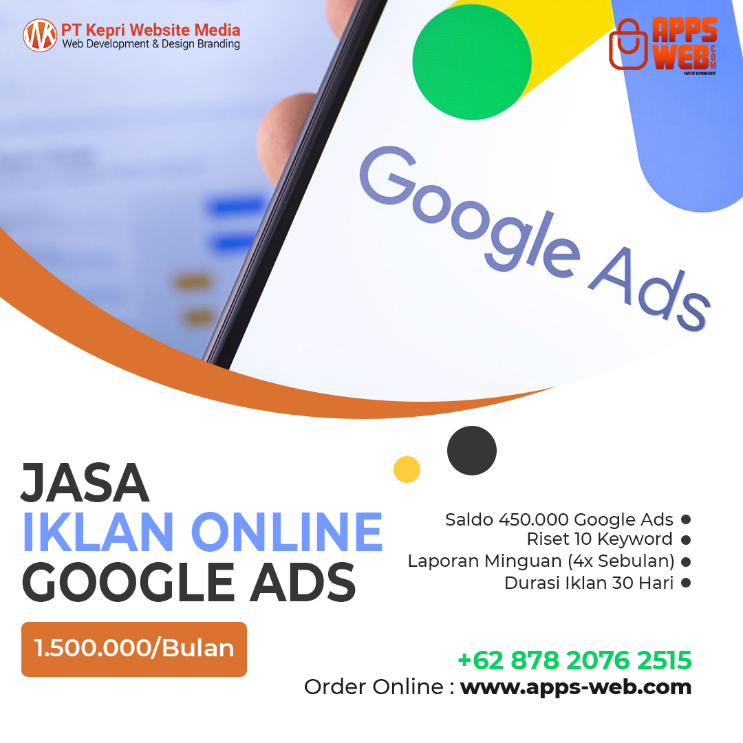 Jasa Pemasangan Iklan Google Ads - KepriWebsite